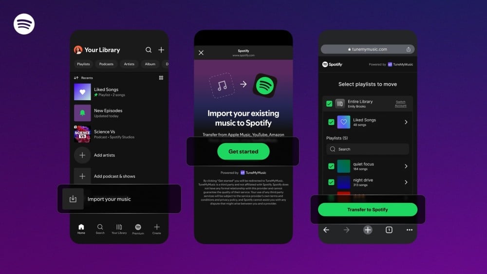 Spotify เพิ่มเครื่องมือไว้ import เพลย์ลิสต์จากสตรีมมิ่งค่ายอื่น | Blognone